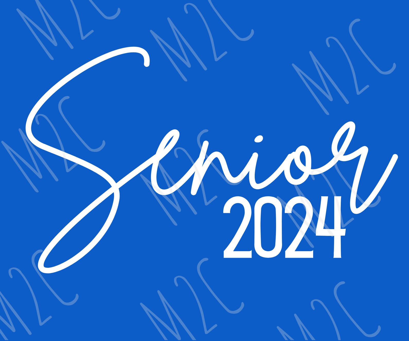 Senior 2024 Cursive PNG DOWNLOAD ONLY - Etsy