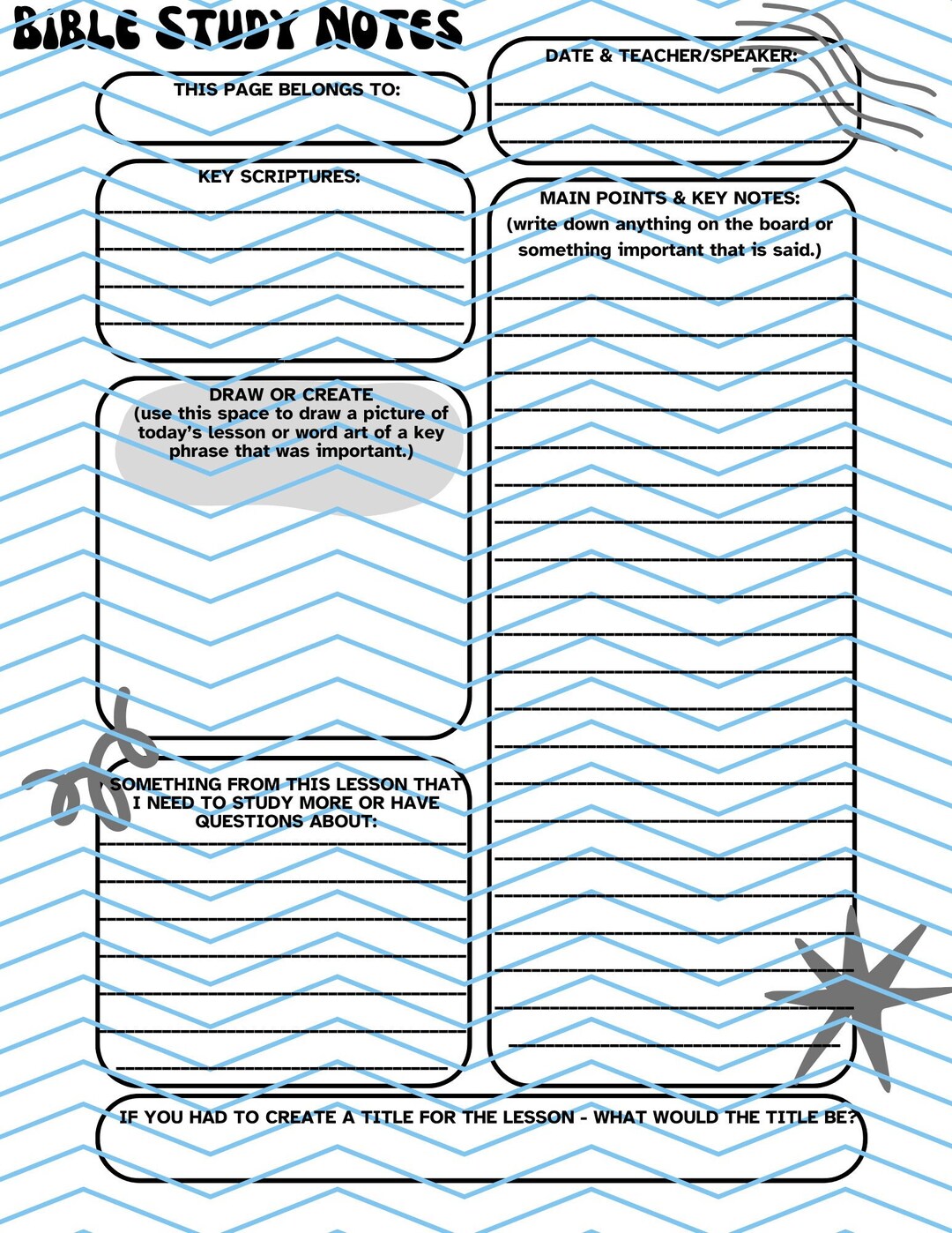 Teen & Young Adult Bible Study Notes - DIGITAL DOWNLOAD - Etsy