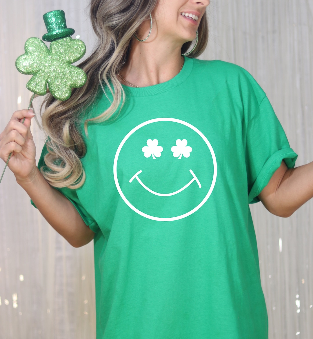 Shamrock Smiley Face PNG DOWNLOAD ONLY - Etsy