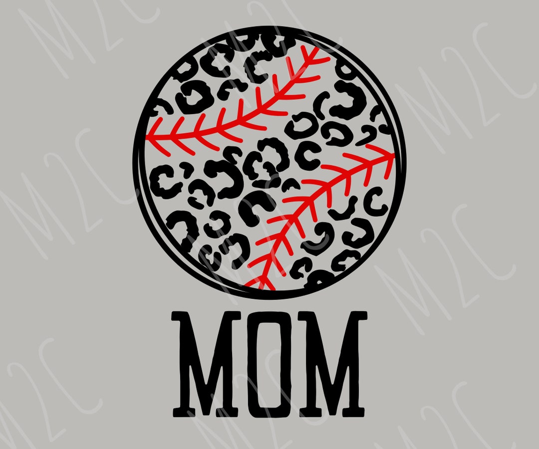 Baseball Mom Softball Mom Leopard PNG DOWNLOAD ONLY - Etsy