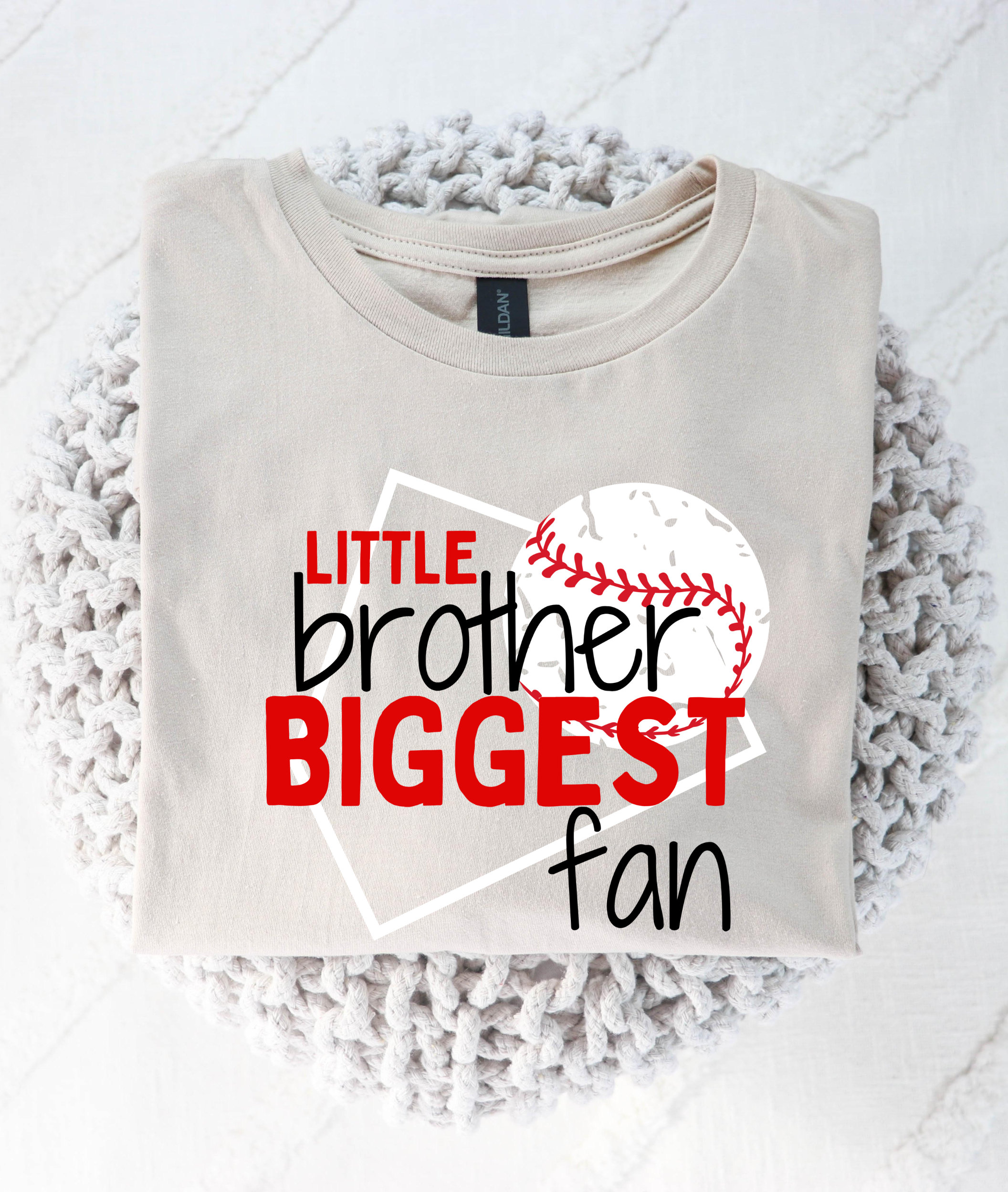 Little Brother Biggest Fan Baseball Shirt PNG DOWNLOAD ONLY - Etsy