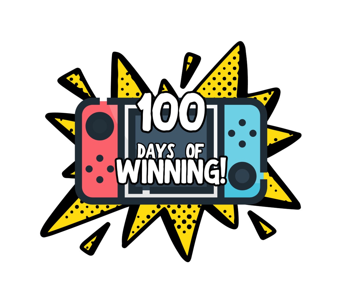 100 Days of Winning! PNG DOWNLOAD ONLY - Etsy