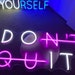 DON'T QUIT Neon Sign Home Gym LED Light Motivation Neon - Etsy