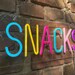 Snacks Bright Stylish Custom Neon Sign, Fun Eye-catching Personalized ...