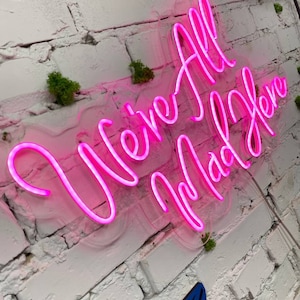 Whimsical Fantasy Custom Neon Sign, Quirky Bright Personalized LED ...