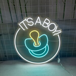 Baby Shower Neon Sign, Gender Reveal Sign, Boy or Girl Neon Light - Etsy