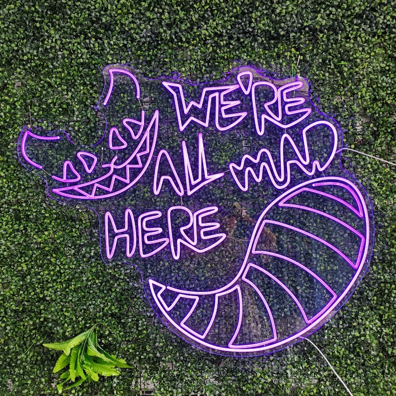 Down the Rabbit Hole Neon Sign Custom Neon Sign Neon Sign - Etsy