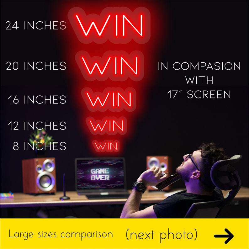 Arcade Neon Sign, Arcade LED Light up Light, Arcade Decor, Retro Neon ...