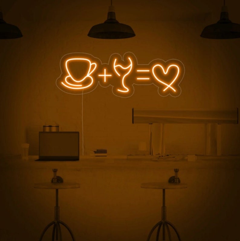 Custom Neon Sign Bar Coffee Neon Sign Wine Neon Sign Led Etsy