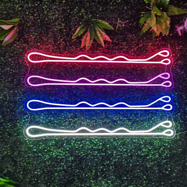Bobby Pins Neon Sign Custom Neon Sign Neon Sign Bedroom LED - Etsy