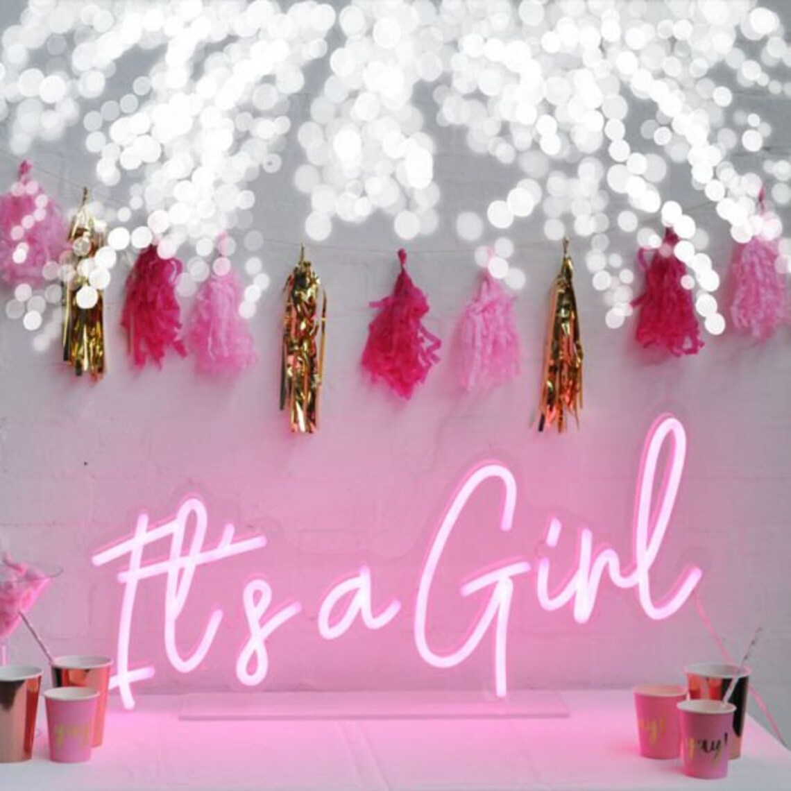 Baby Shower Neon Sign, Gender Reveal Sign, Boy or Girl Neon Light - Etsy