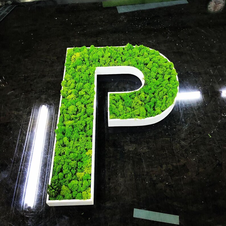 Preserved Moss Letter Boxwood Letter Hedge Letter Greenery Wedding Sign ...