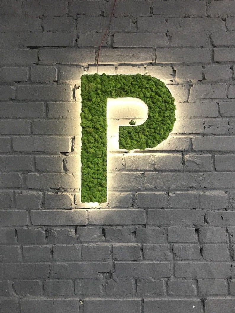 Preserved Moss Letter Boxwood Letter Hedge Letter Greenery Wedding Sign ...