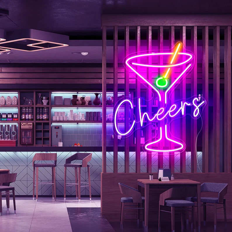 Custom Neon Sign Bar Coffee Neon Sign Wine Neon Sign LED - Etsy