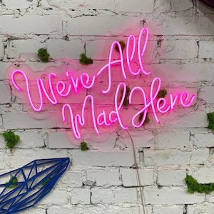 Whimsical Fantasy Custom Neon Sign, Quirky Bright Personalized LED ...