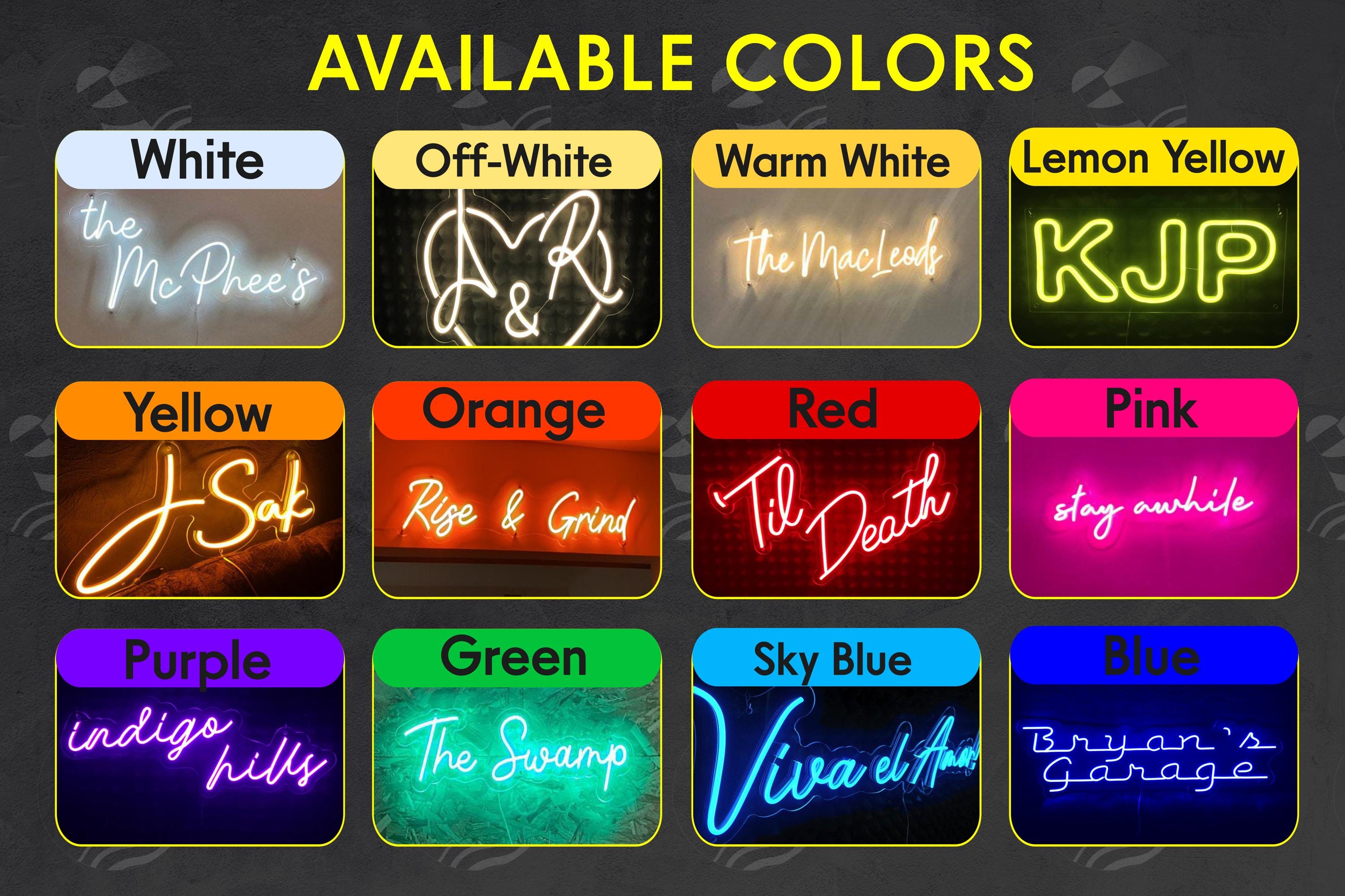 Glowing Dreamy Custom Neon Sign, Minimalist Cute Personalized LED Light ...