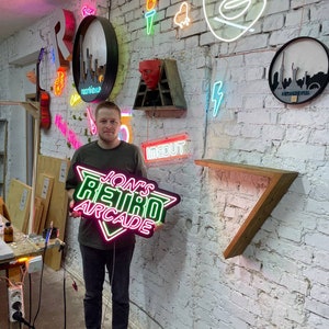 Retro Wave Neon Sign, Custom Neon Sign, Neon Sign Bedroom, LED Neon ...