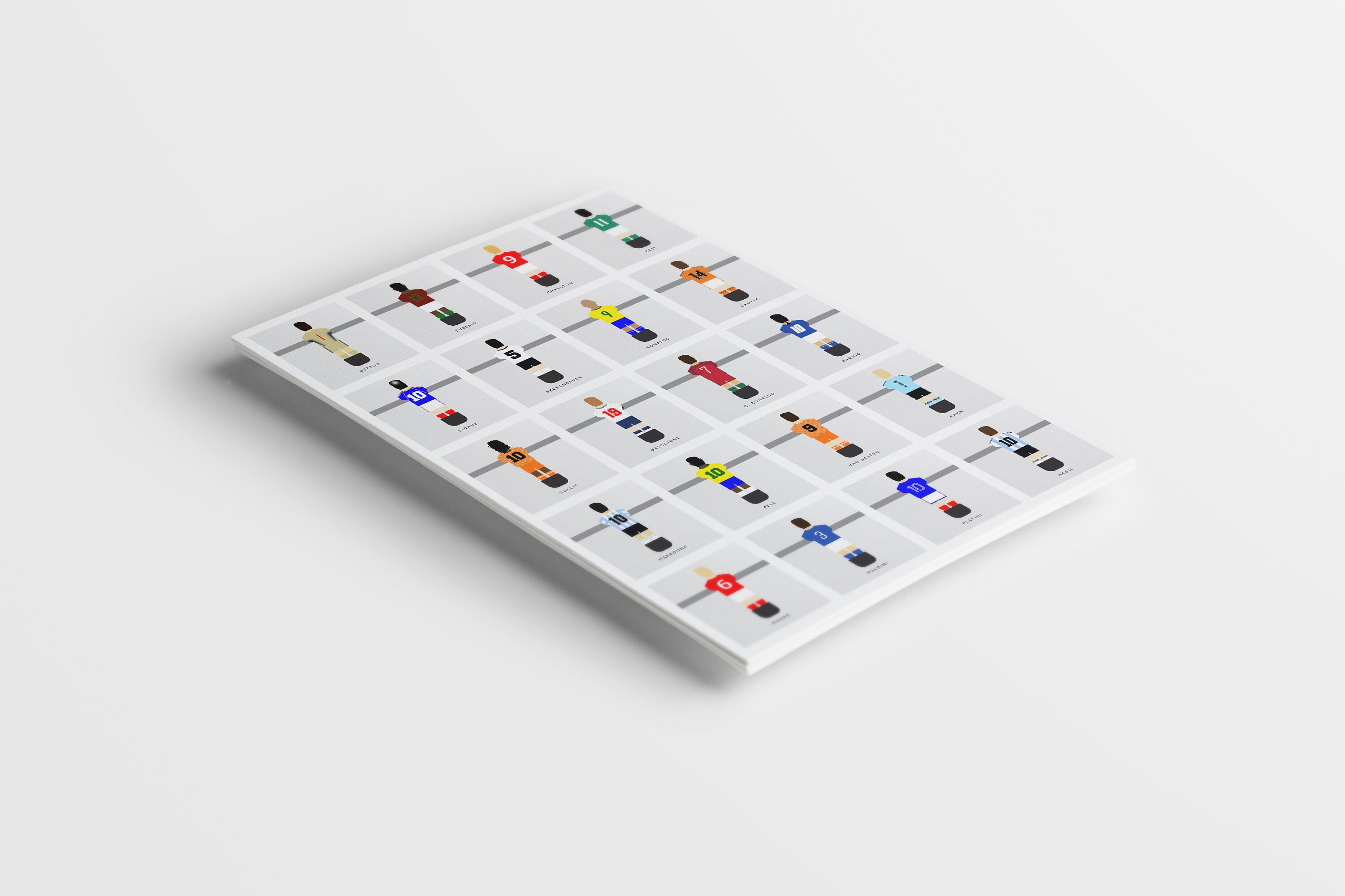 Football Legends Wall Art Foosball Print - Etsy