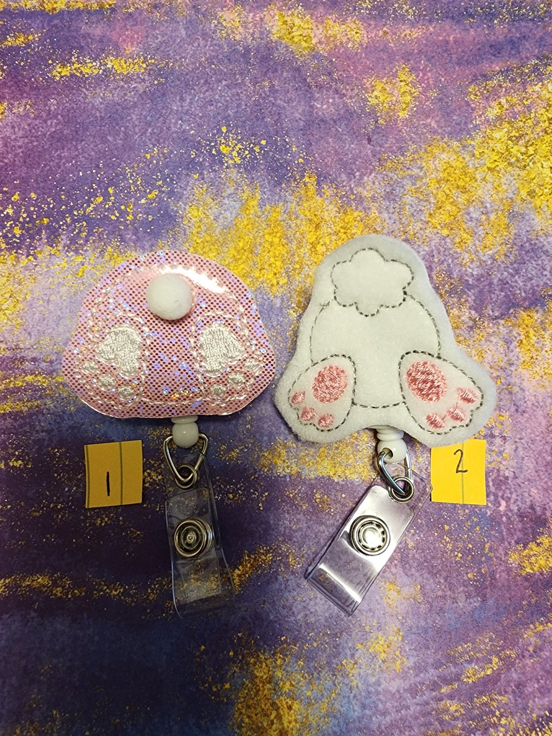 Easter Bunnies & Tails ID Badge Holders - Etsy