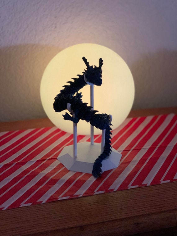 Articulated 3D Printed Dragon WITH STAND | Etsy