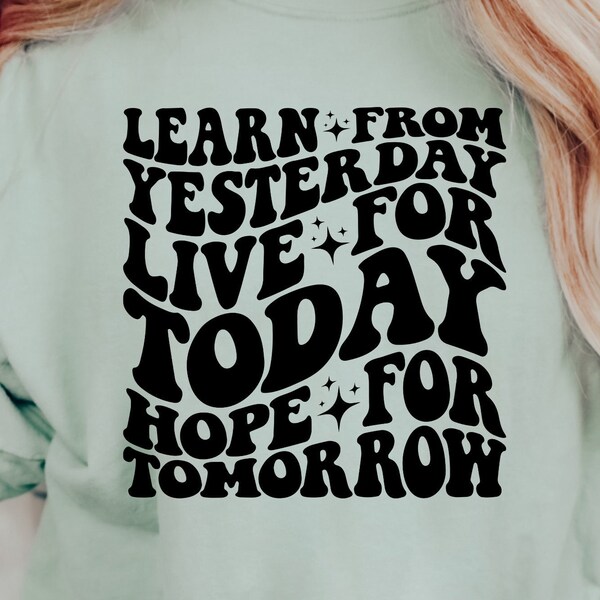 Learn From Yesterday Svg - Etsy