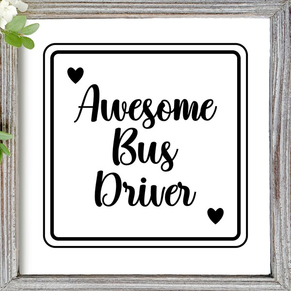 Awesome Bus Driver Svg - Etsy