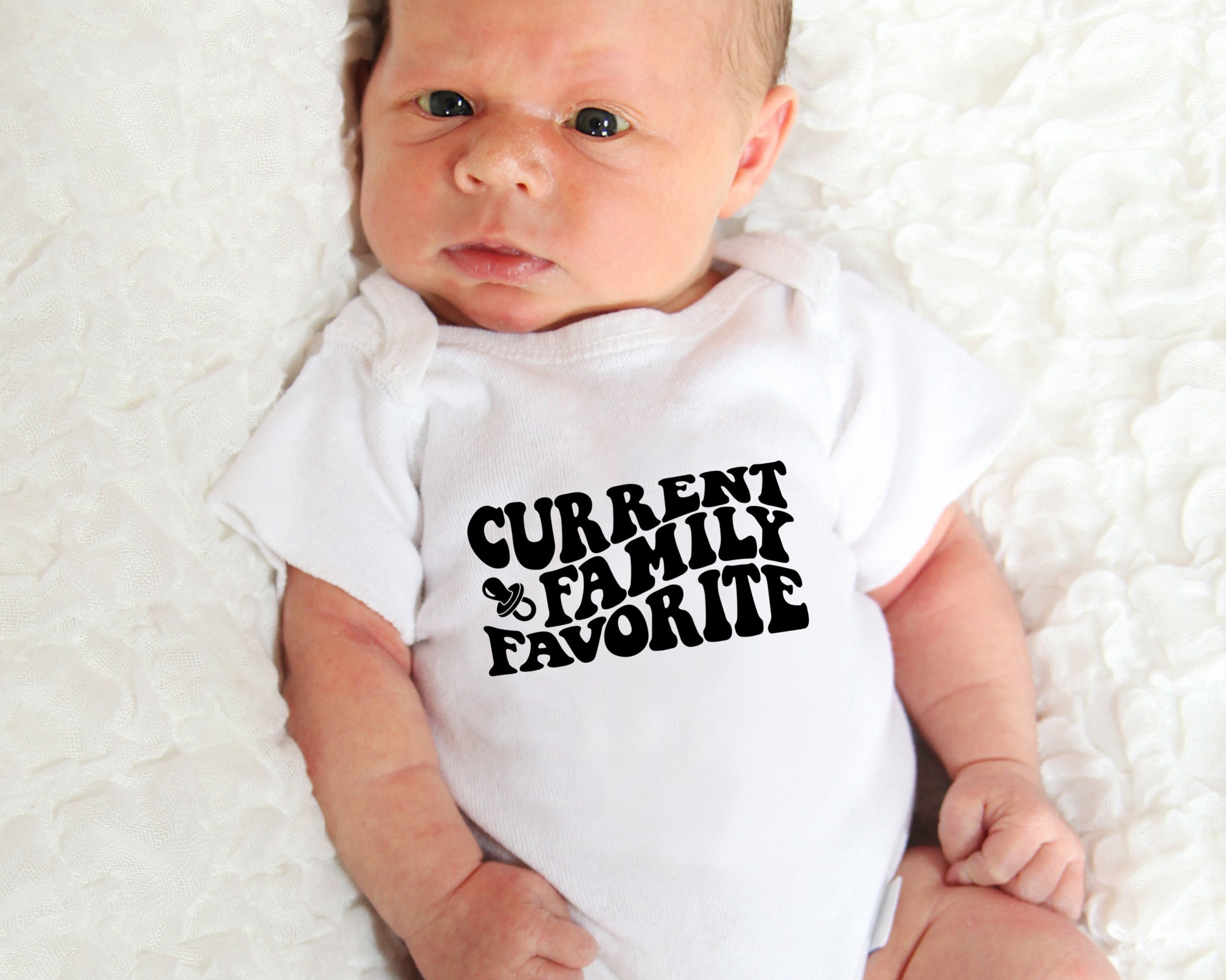 Current Family Favorite Svg, Baby Quotes Svg, Baby Onesie Svg, Pacifier ...