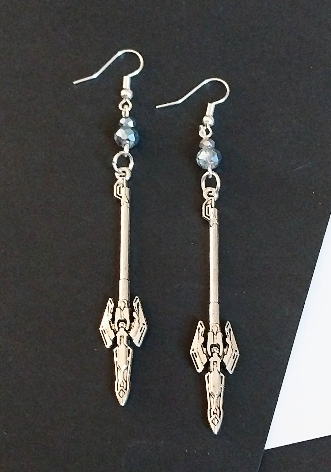 Antiqued Style Sci-fi Sword Dangling Earrings, Sword Earrings ...