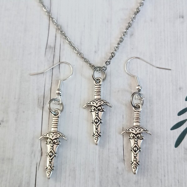 Dagger Necklace - Etsy