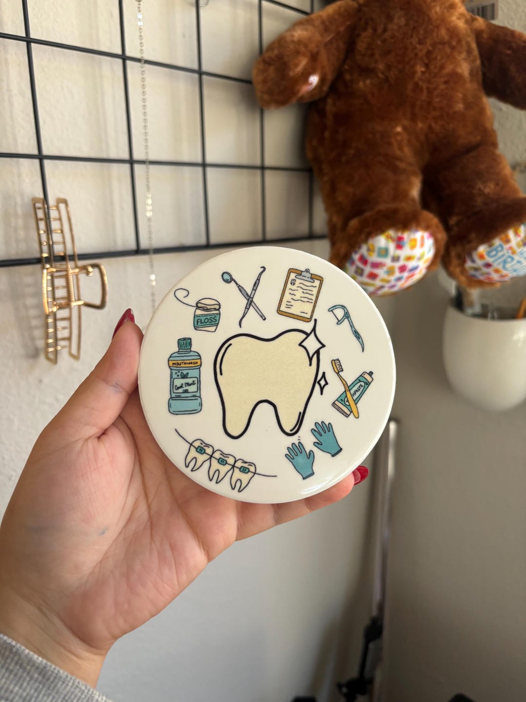 Dental Coaster, Gifts for Dentists, Dentist Office Decor, Drinkware ...
