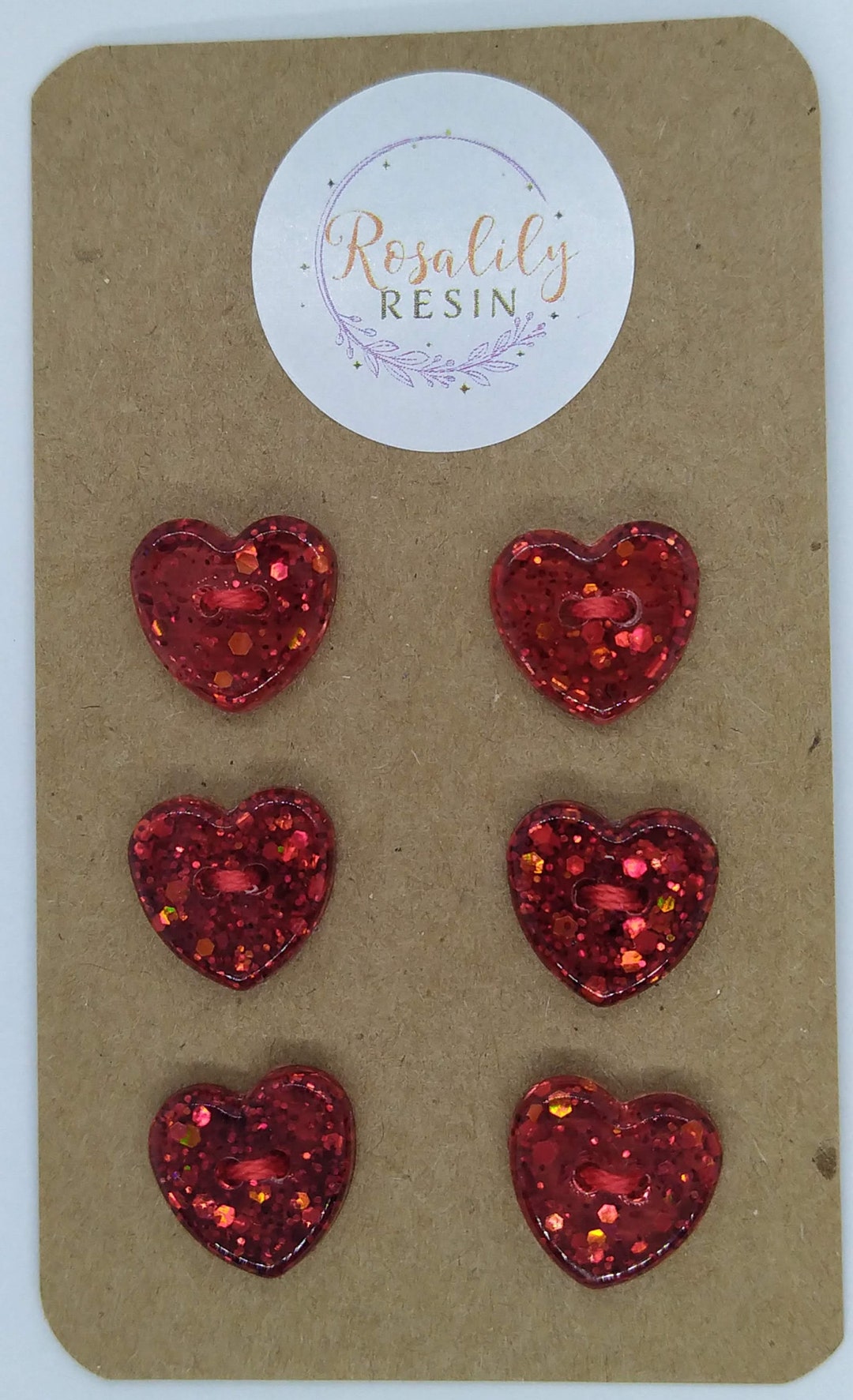 MADE TO ORDER "ruby" Buttons 15mm - Etsy