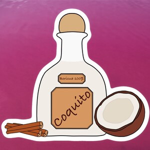 Coquito Sticker, Puerto Rican Eggnog, Alcoholic Drink, Hispanics Food ...