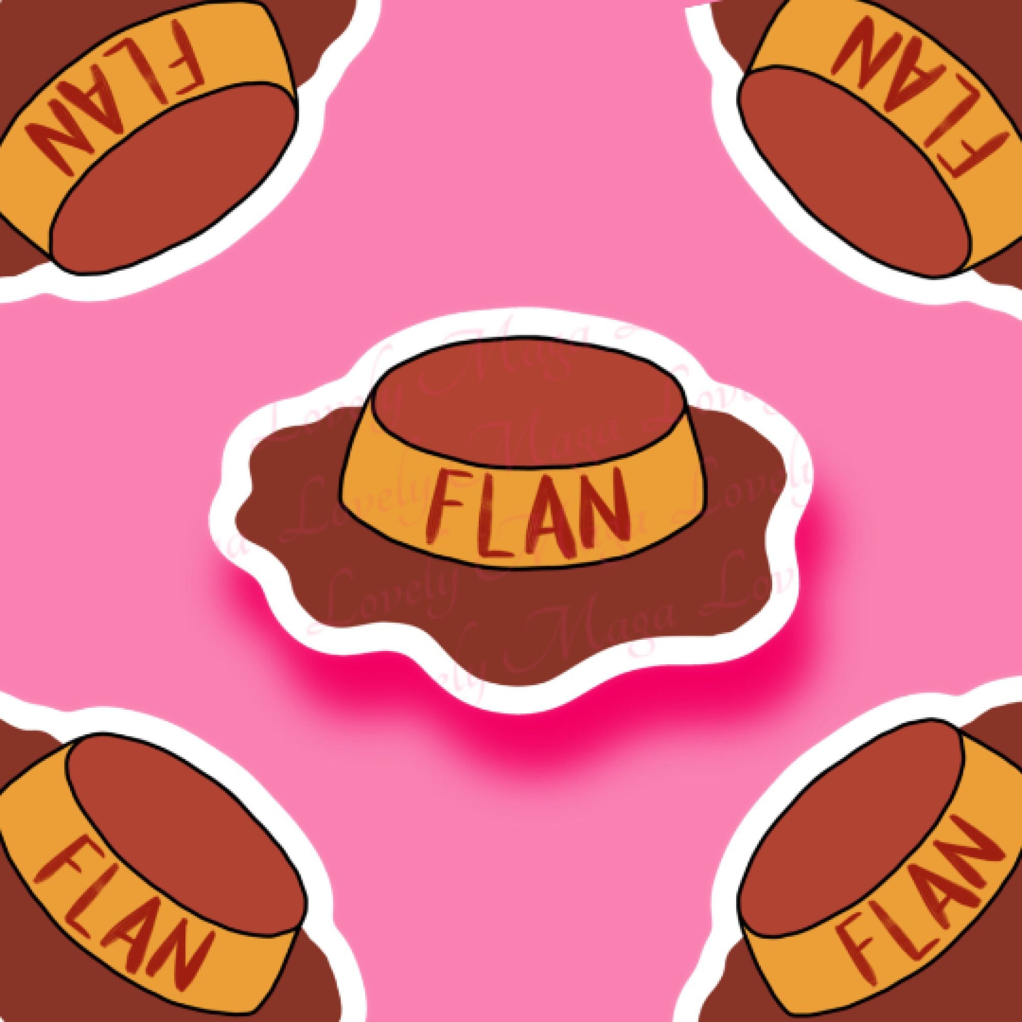 Empanadilla Sticker Flan Sticker Sorullo Sticker - Etsy