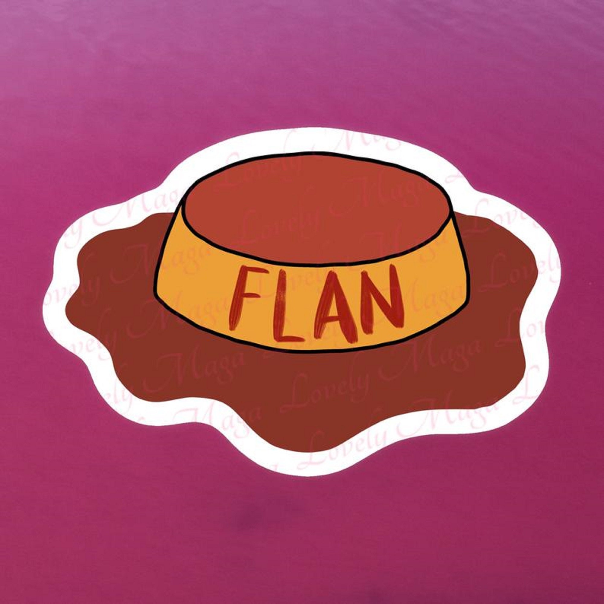Empanadilla Sticker Flan Sticker Sorullo Sticker - Etsy