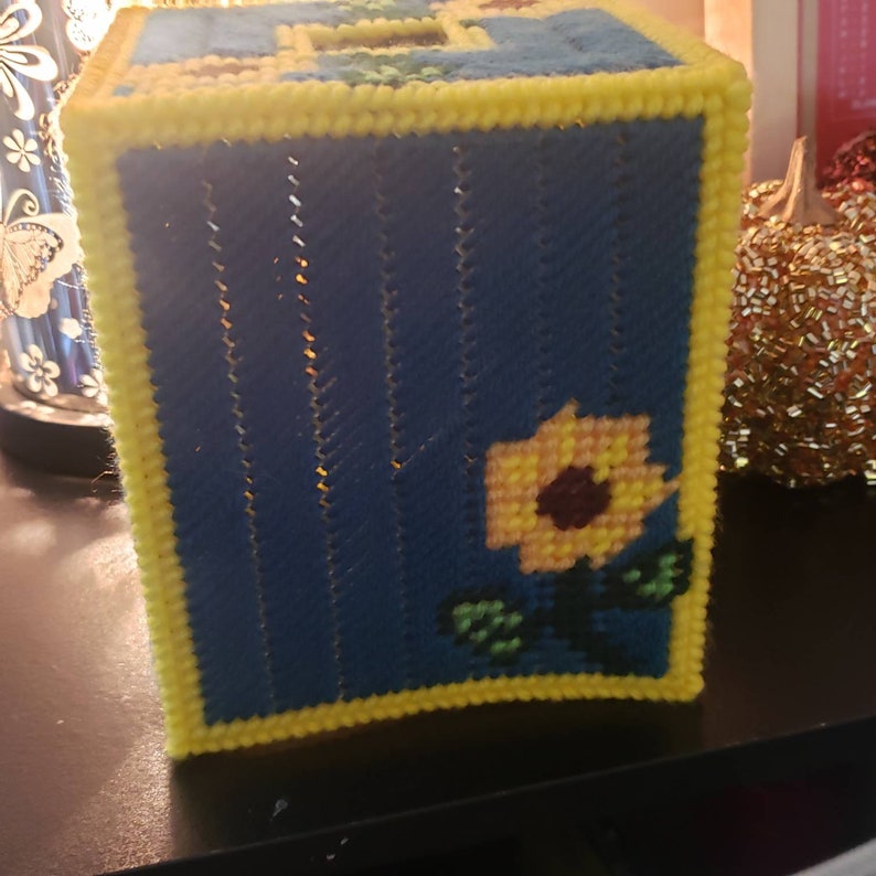 Sunflower Tissue Box Cover | Etsy