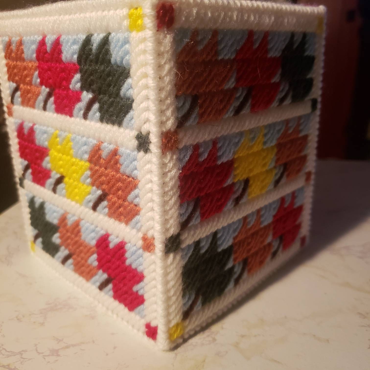Fall Leaves Tissue Box Cover - Etsy