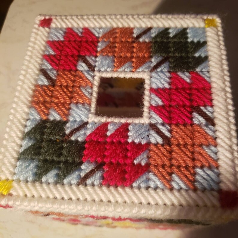 Fall Leaves Tissue Box Cover - Etsy