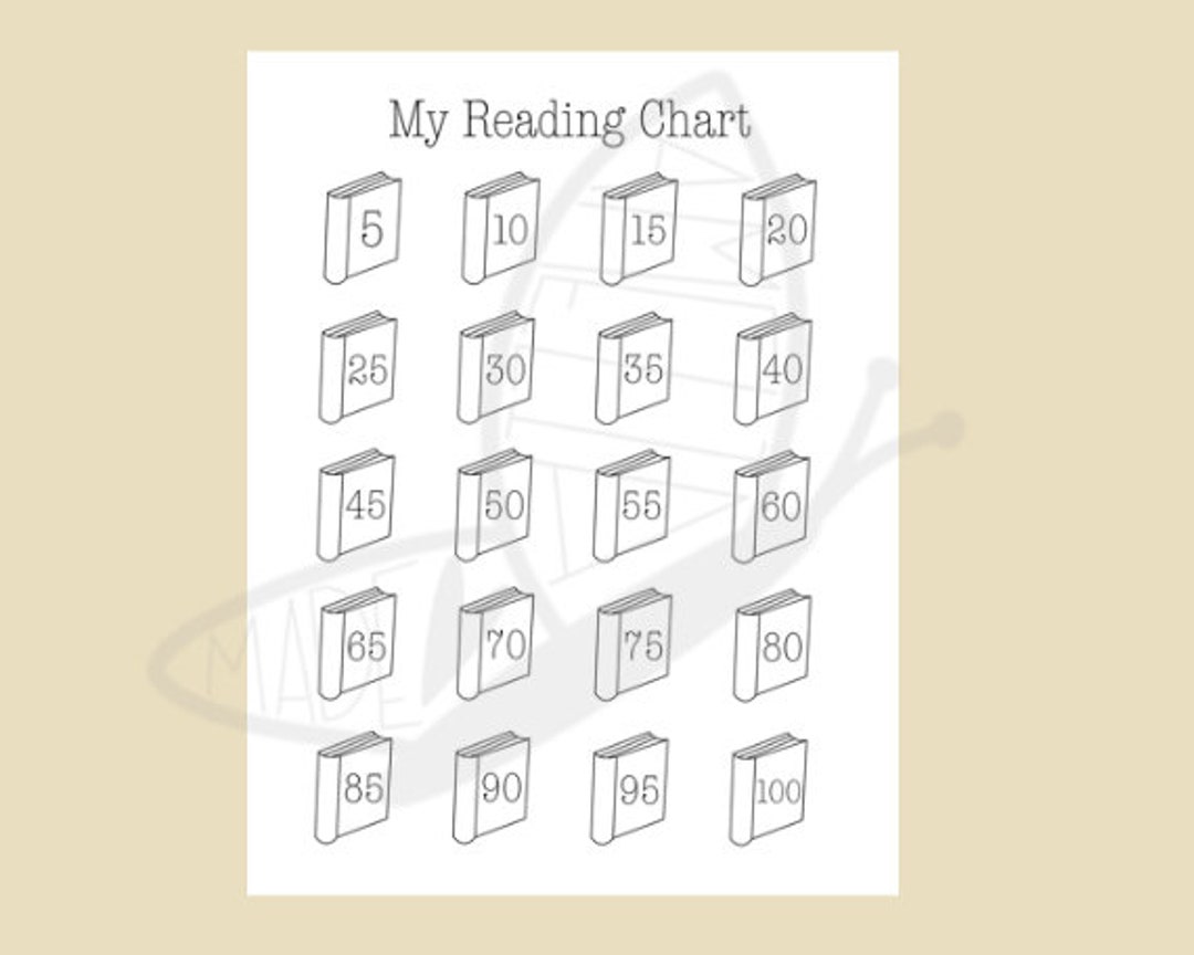 Reading Chart PDF | Digital Download Only - Etsy