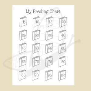 Reading Chart PDF | Digital Download Only - Etsy