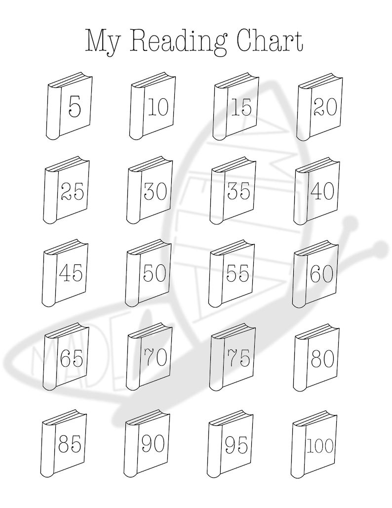 Reading Chart PDF | Digital Download Only - Etsy