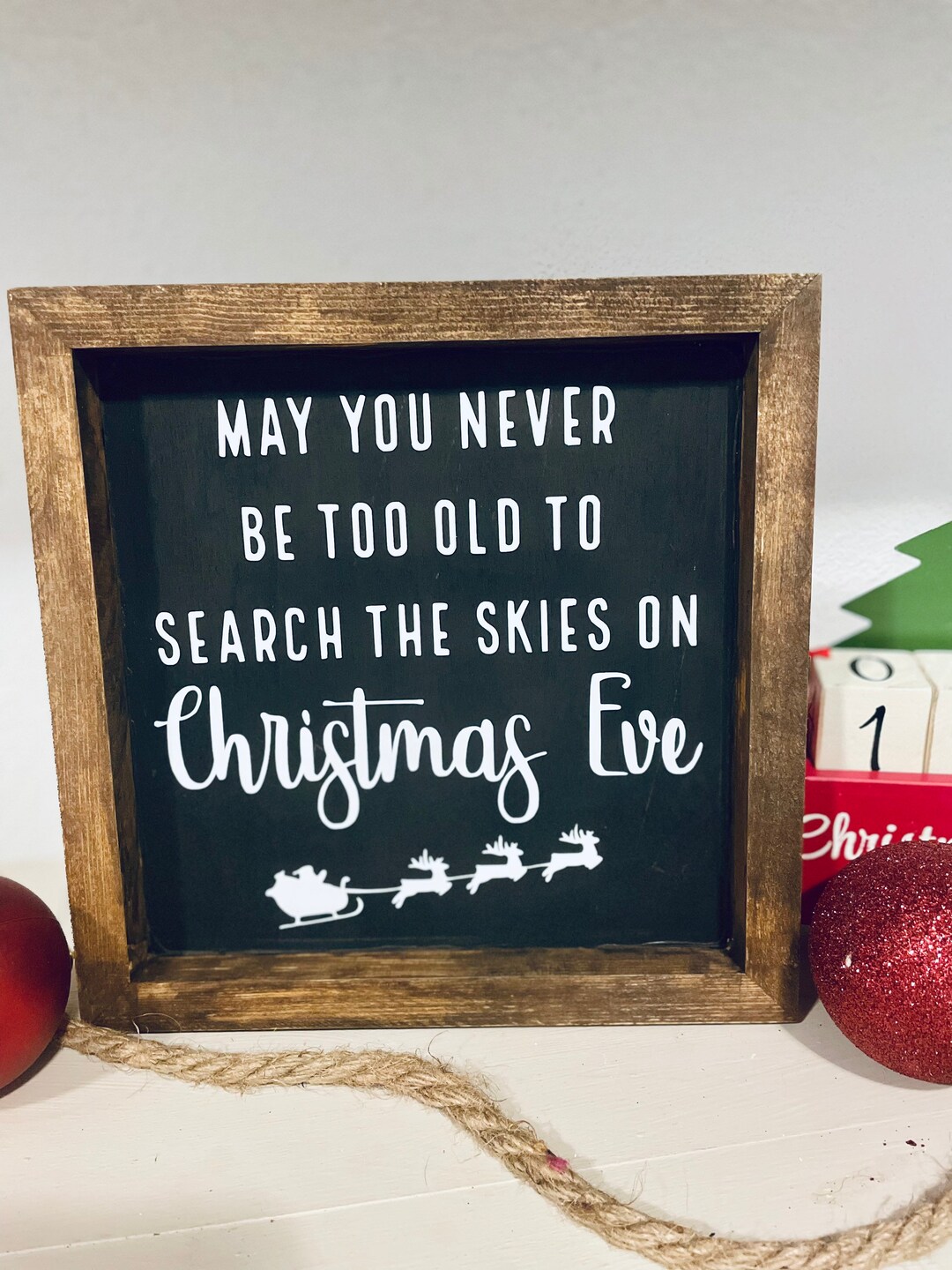 Christmas Eve Sign - Etsy