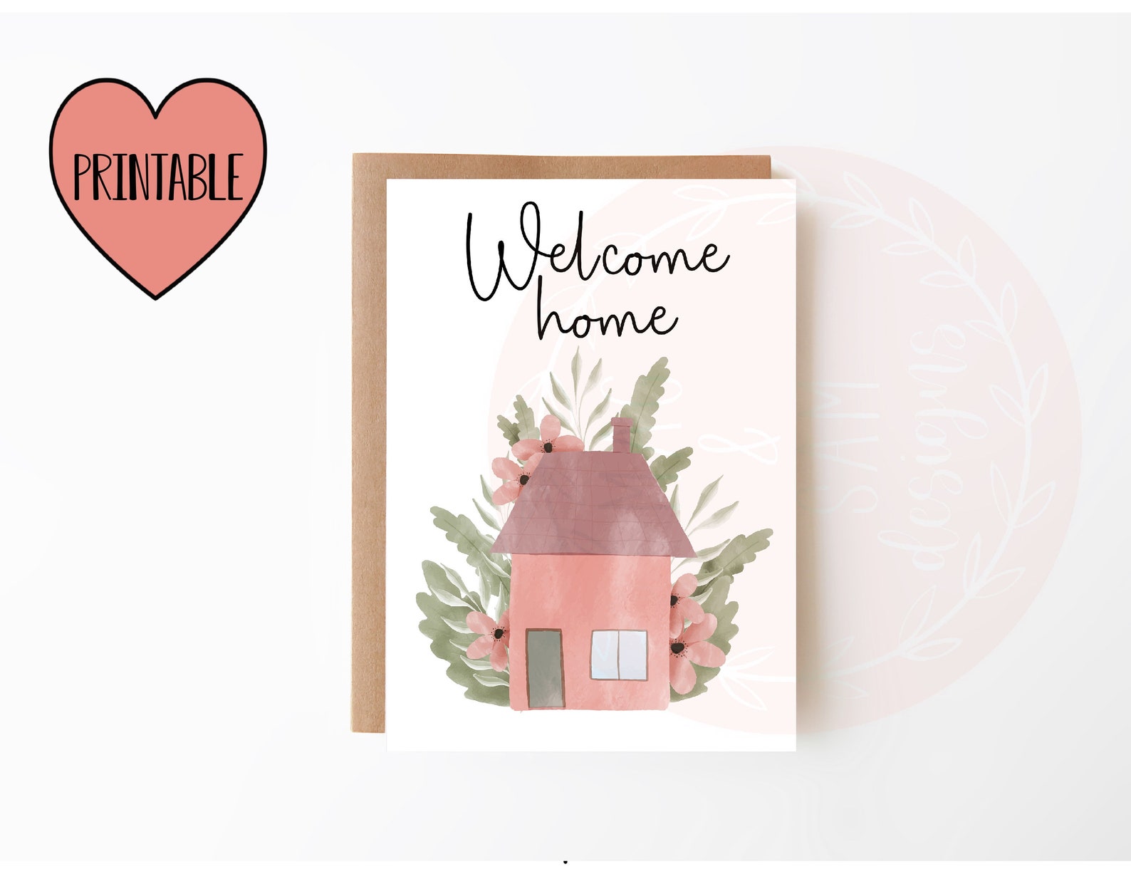Welcome Home Printable Card New Home Printable Card - Etsy