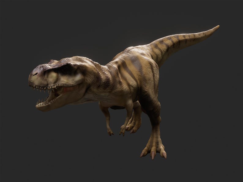 Dinosaur T-rex Printable 3D Model - STL File, Jurassic Park Miniature ...