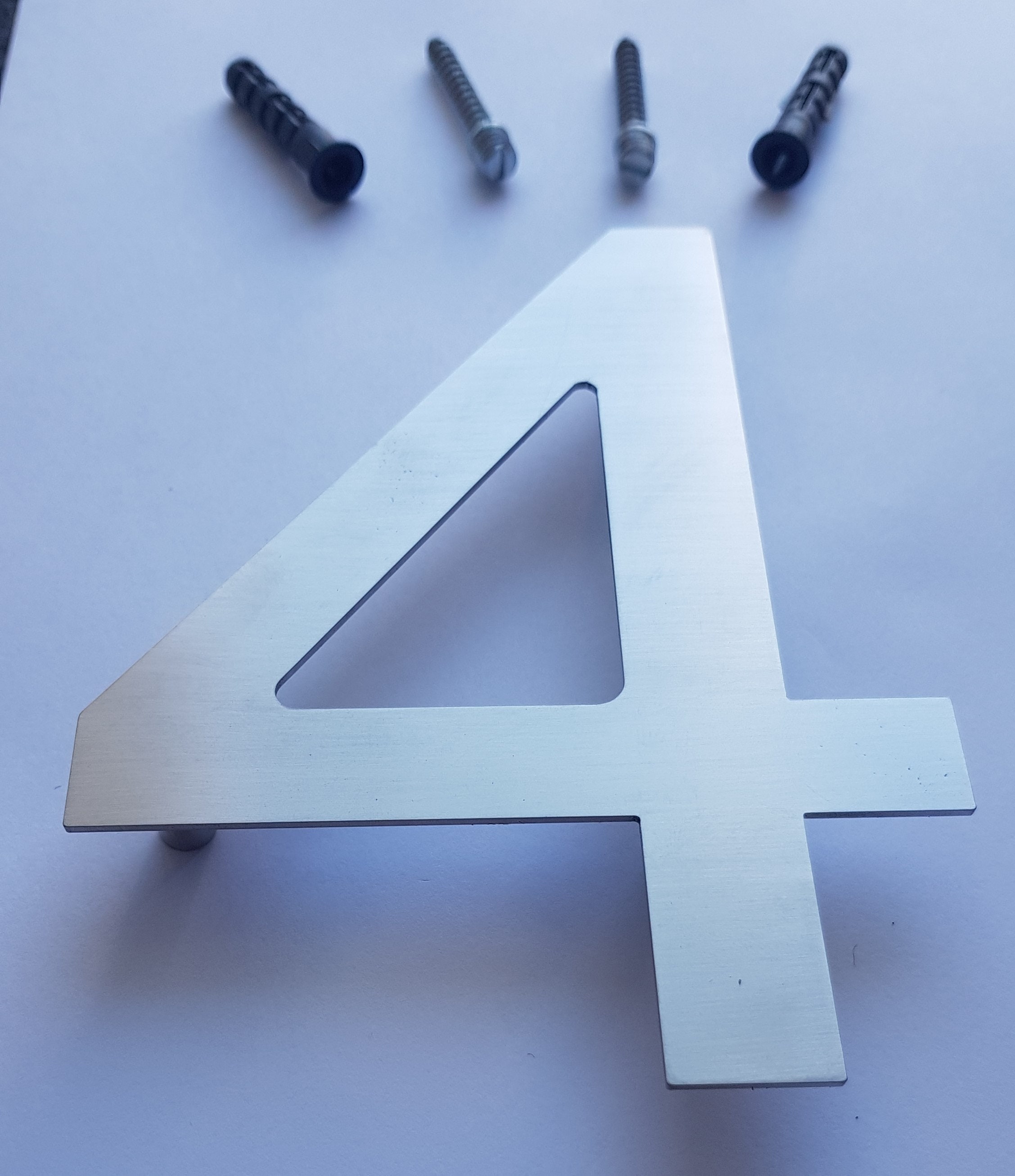 Stainless Steel House Numbers With Spacer Bushes - Etsy