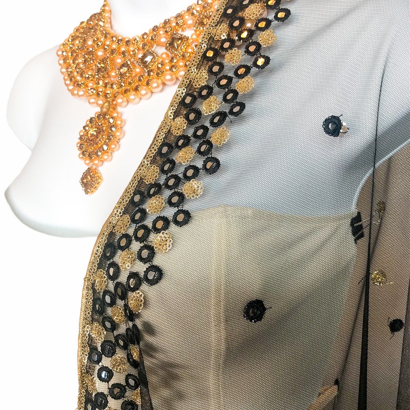 Black Chunni - Etsy UK