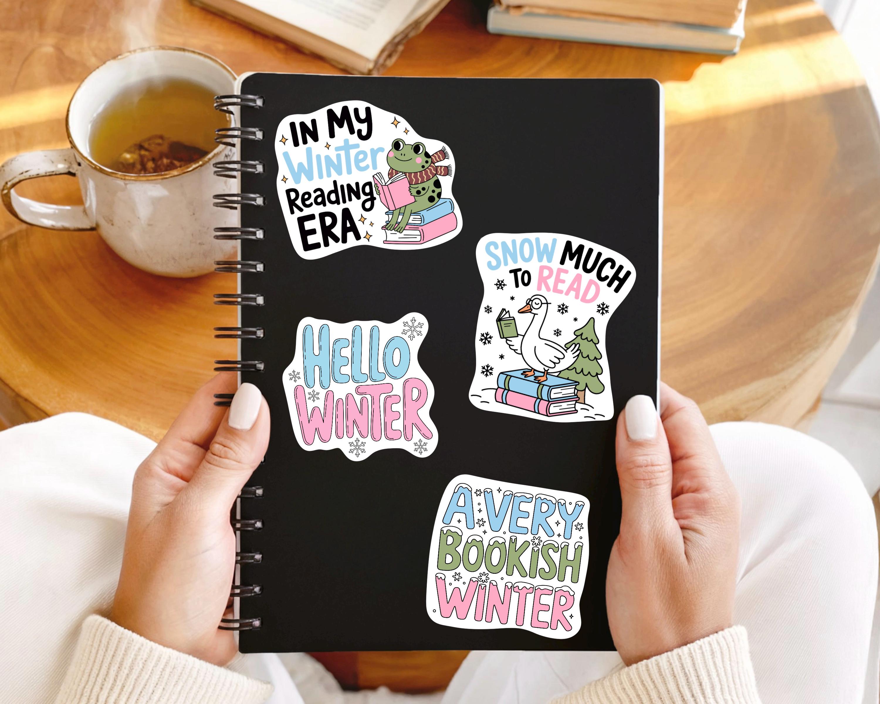 Bookish Winter PNG Bundle, Trendy PNG Bundle, Cozy Holiday Book Lover ...