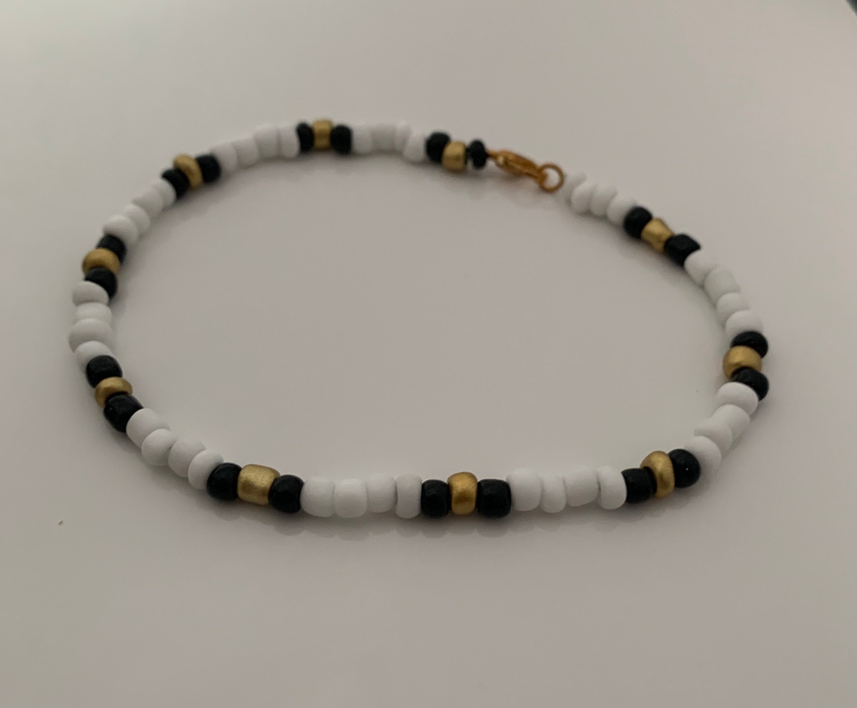 Customizable Seed Bead Anklet Etsy