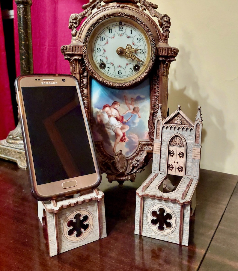 Gothic Tomb Mobile Phone Stand, Adjustible Angle. Portable Decorative ...