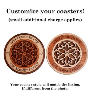 Hebrew L'chaim Waterproof Wooden Coasters Toast to Life Set of 6 ...