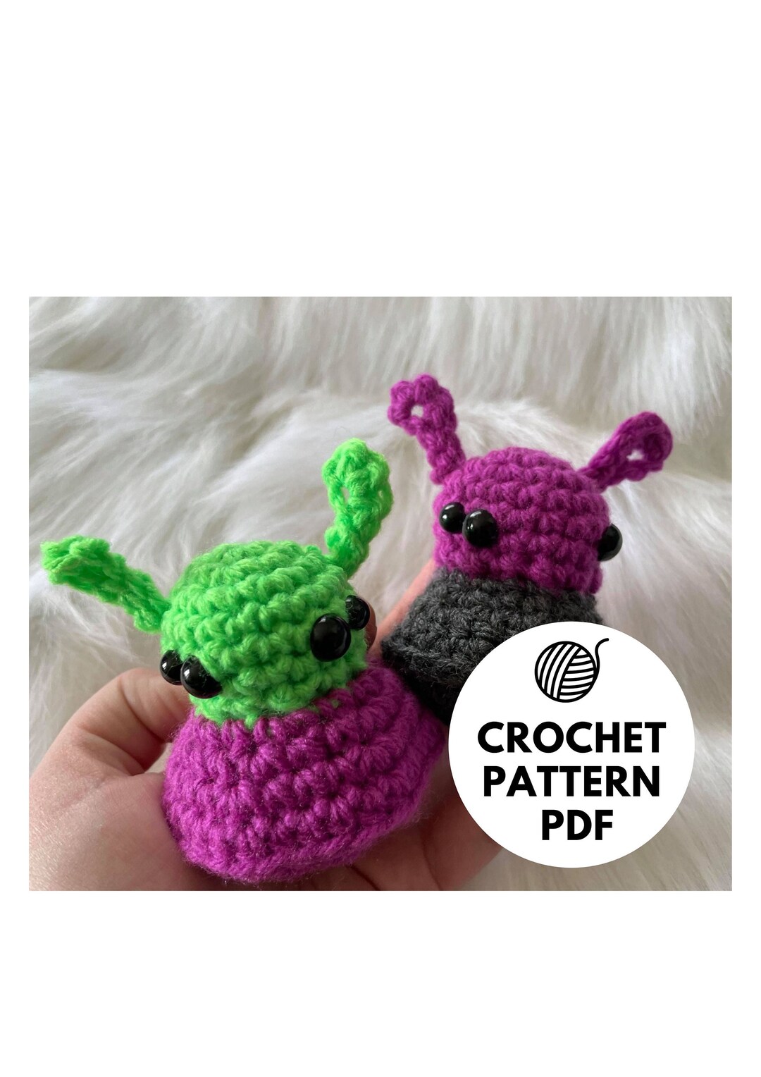 PDF / Crochet Pattern Amigurumi, Amigurumi Alien Pattern, Alien in UFO ...